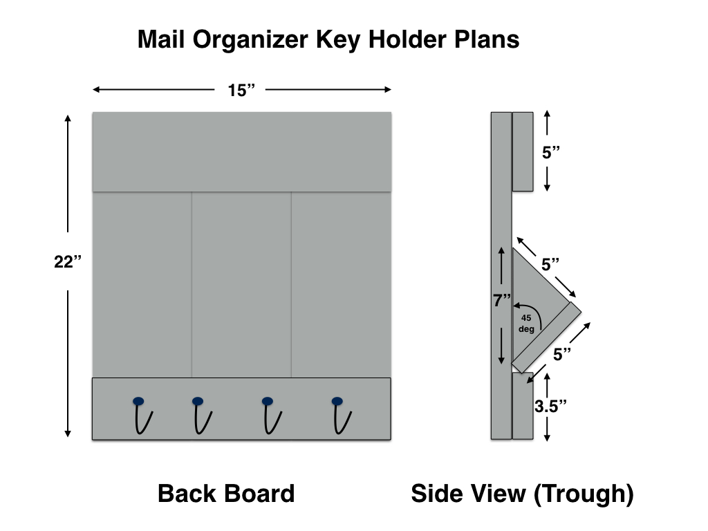 Mail Organizer and Key Rack