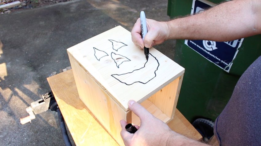 Wooden Jack O Lantern DIY